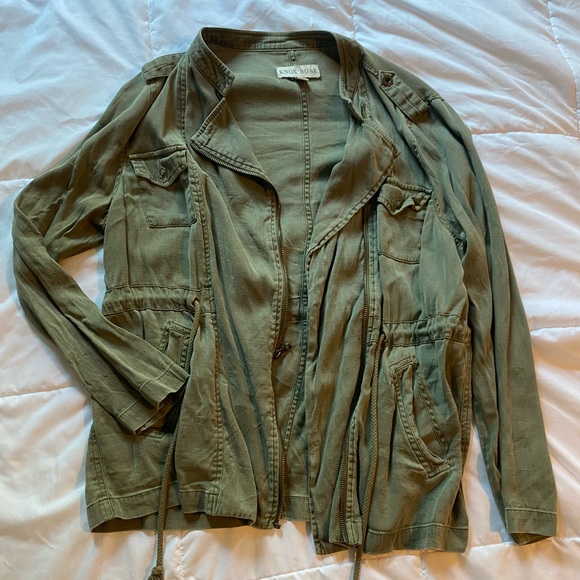 Knox Rose | Jackets & Coats | Knox Rose Small Green Utility Jacket ...